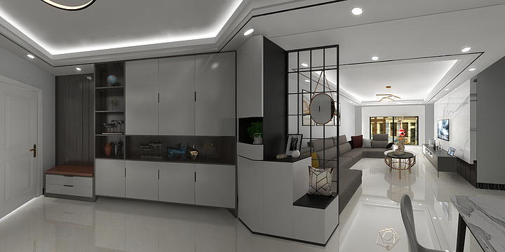 家装84m2新百3#2503装修效果图-装修设计方案-酷家乐3D云设计